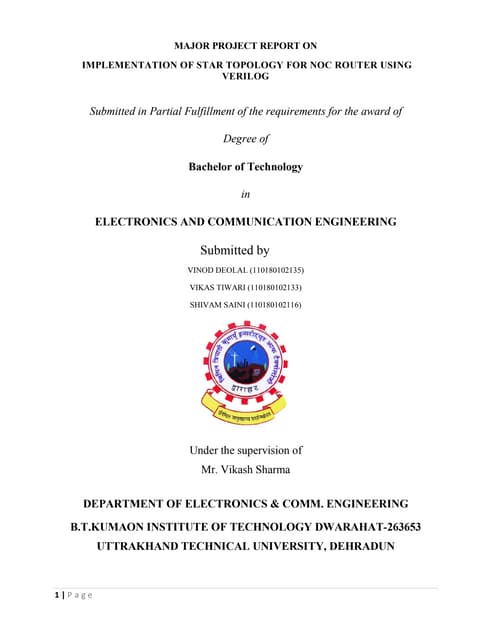 Design Of A 5 Port Router For Noc Using Verilog Pdf 6026