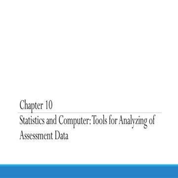 stat report about statistics and probabi | PPTX