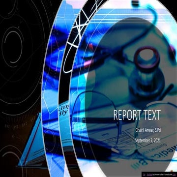 Coherent and comprehensive report in differing viewpoints on an issue ...