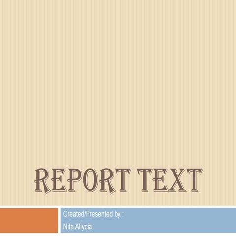 Report text | PPSX