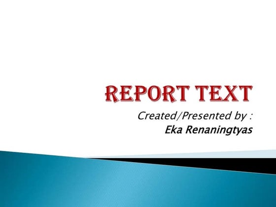 Report text | PPTX