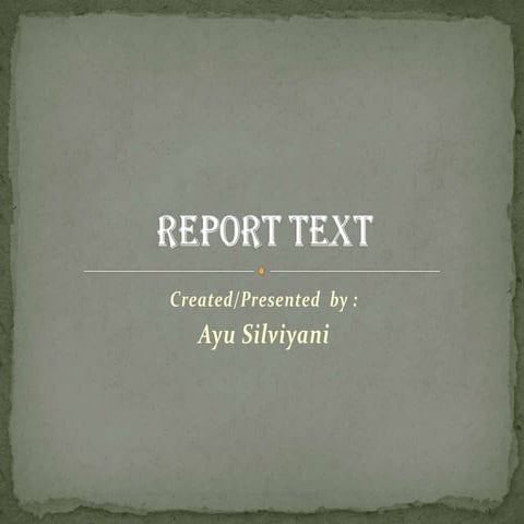 Report text | PPT
