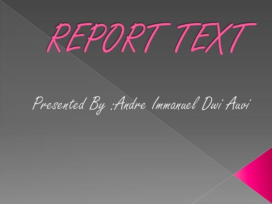 Report text | PPT