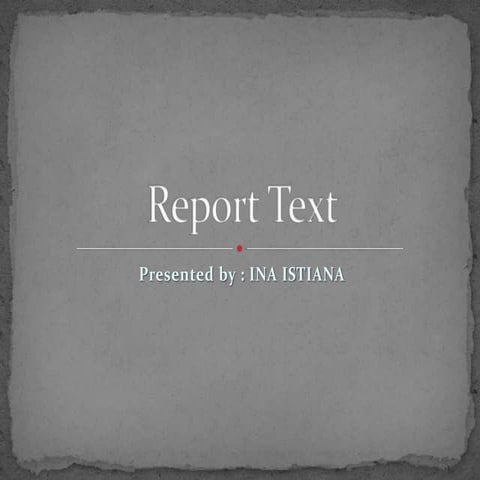 Report text | PPTX