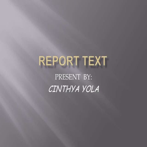 Report text | PPTX