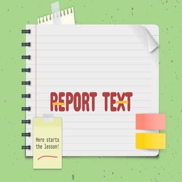 presentation Report Text senior high school | PPT