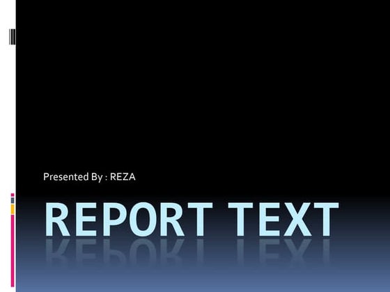 Report text novian 9 d custom animation | PPT