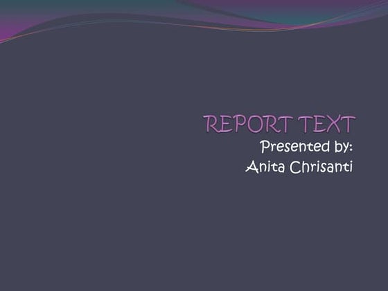 Report text | PPTX