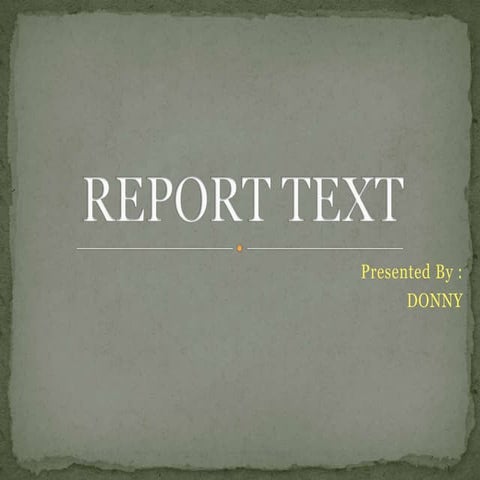 Report text | PPSX