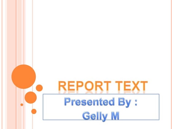 Report text custom animation | PPTX