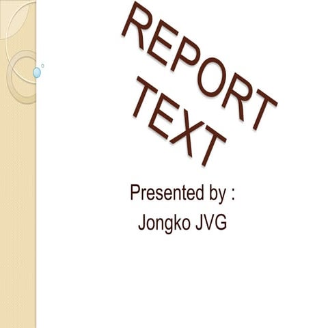 Report text [ jvg ] custom animation | PPSX