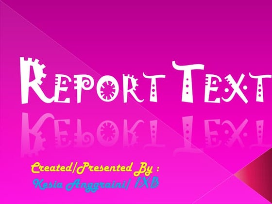 Report text custom animation | PPTX