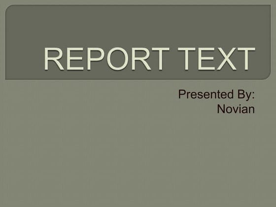 Report text custom animation | PPTX