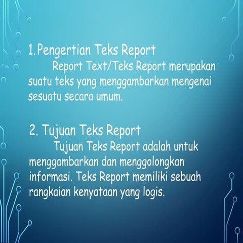 Materi Bahasa Iggris kelas 9 tentang report text. | PPTX