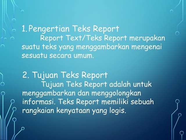 Bahan Ajar Report Text untuk Kelas IX. semester ganjil pptx | PPTX