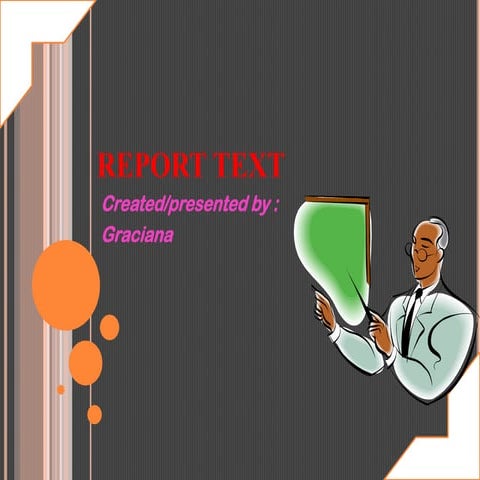 Report text with custom animation | PPTX