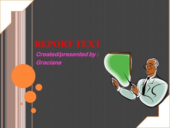Report text custom animation | PPTX