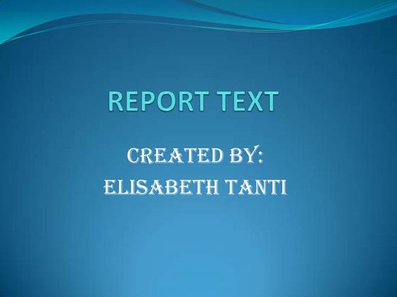 Report text with custom animation | PPT