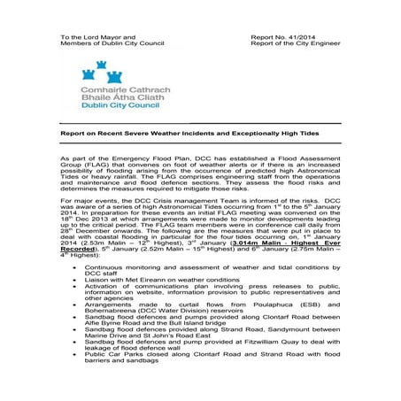 Report to city council severe weather jan 2014 | PDF