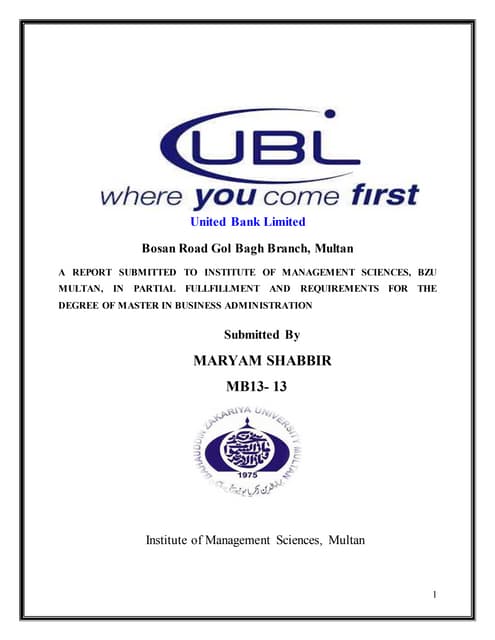 HBL internship certificate | PPT