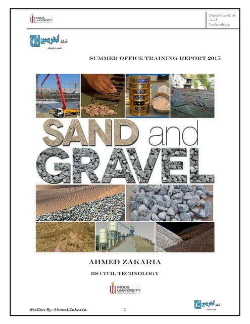 Sieve analysis of coarse and fine aggregate - Report | PDF