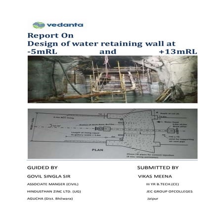 Report work on retaining wall | DOCX