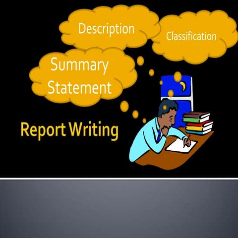 Report writing | PPT