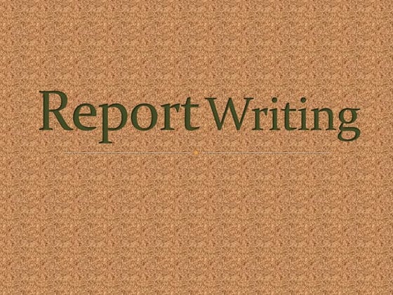 Technical report writing | PPTX | Business | Business and Finance