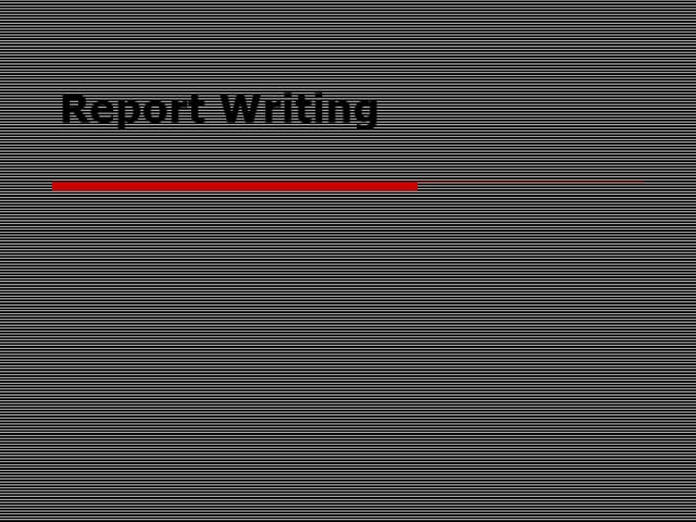 Report Writing PPT | PPTX