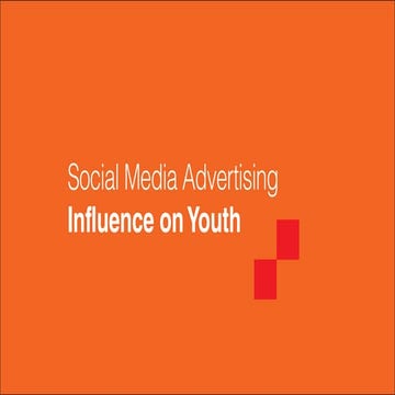 Social Media Advertising Influence on youth. | PDF