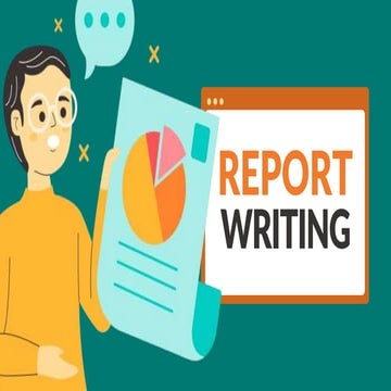 REPORT WRITING TEMPLATE SAMPLE FOR PRESENTATION | PPTX | Online ...