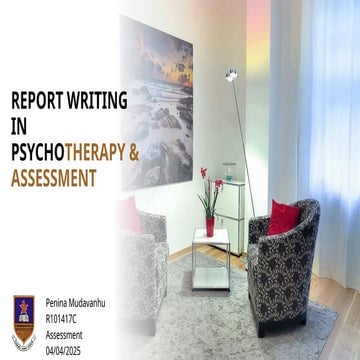 Report writing- Psychotherapy presentation1.pptx