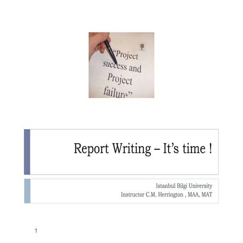 Report writing | PPTX