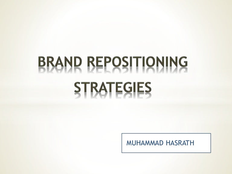 Repositioning strategies