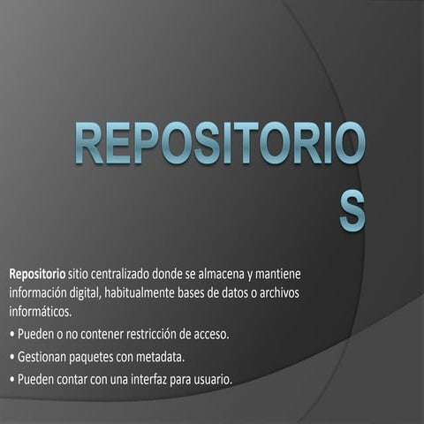 Repositorios | PPTX