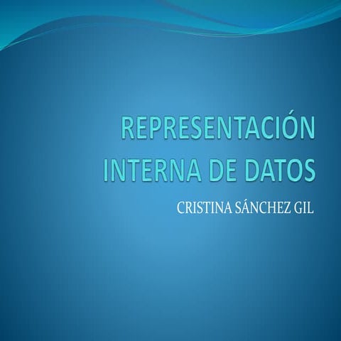 Representación interna de datos | PPTX