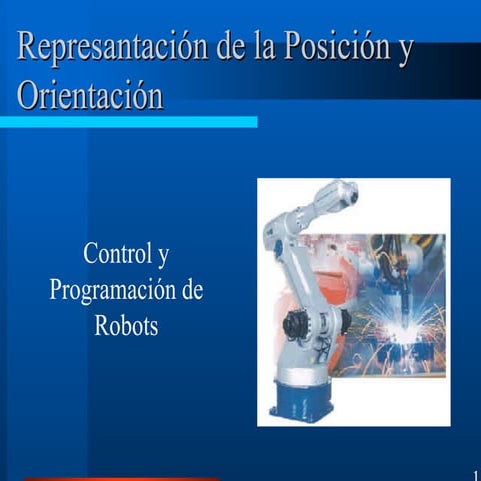 Representacion y orientacion de un robot | PDF