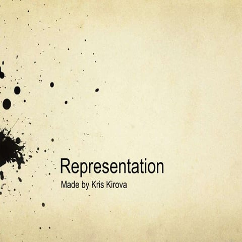Representation 1 | PPTX