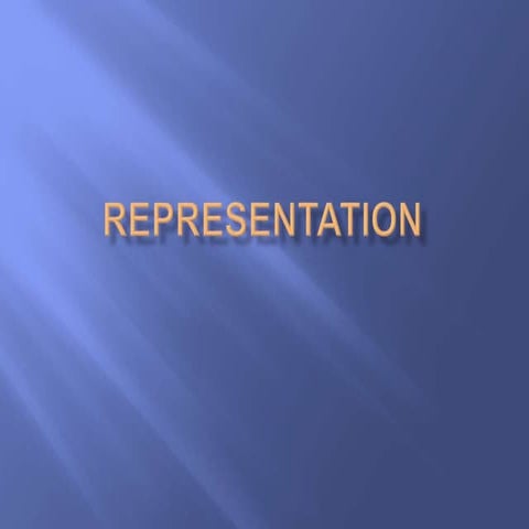 Representation | PPT
