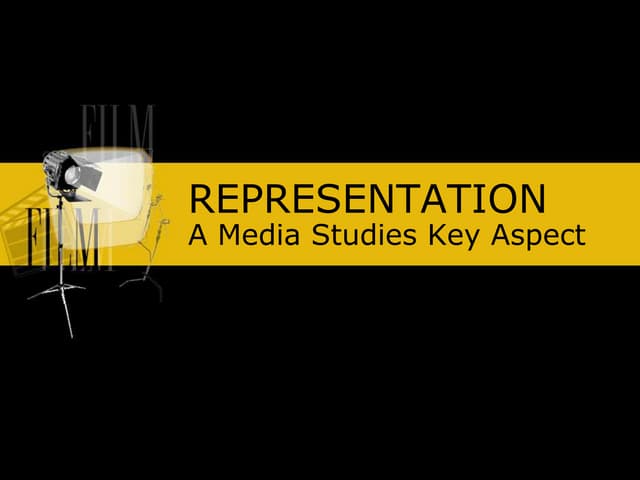 Representation in Media | PPTX