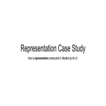 Representation case study | PPT