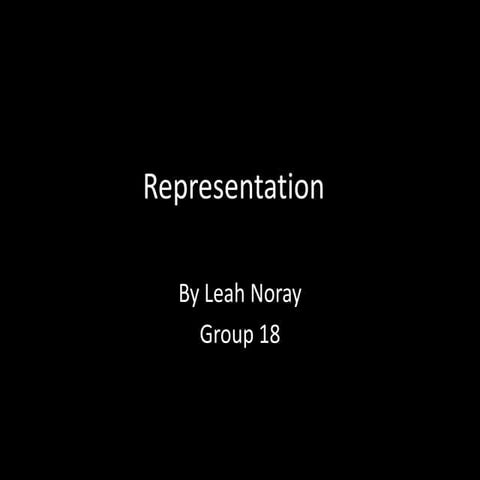 Representation of teenagers | PPTX