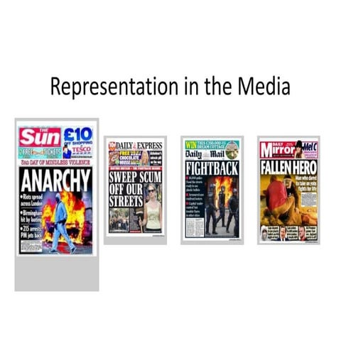 Representation in the media | PPTX