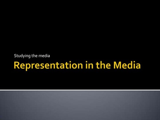 Representation - Dyer | PPT