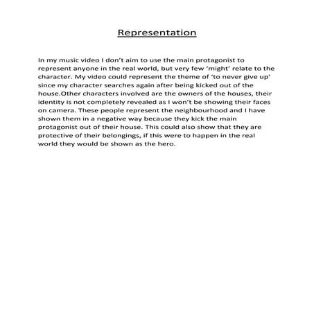 Representation of characters | DOCX
