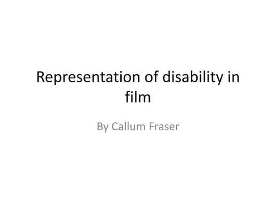 Disabled movie poster | PPTX