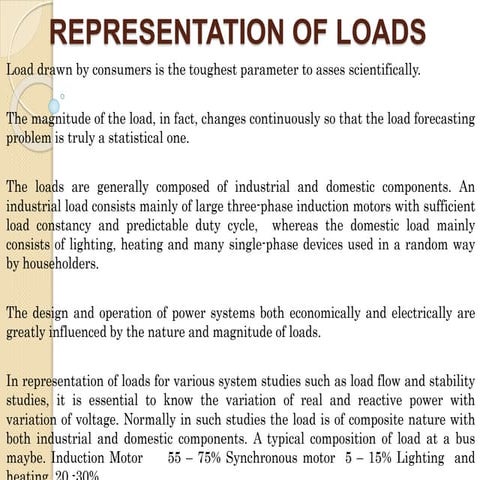 Representation of loads | PPTX
