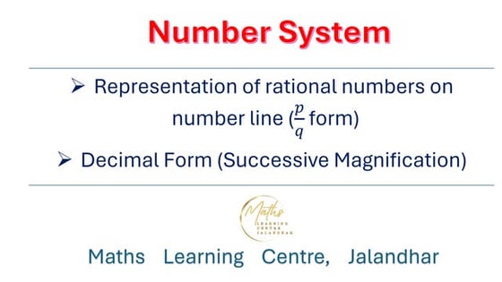 Rational Number (pq form) (Number Systems) | PDF