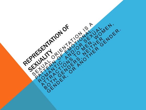 Sexuality Media Representation Ppt