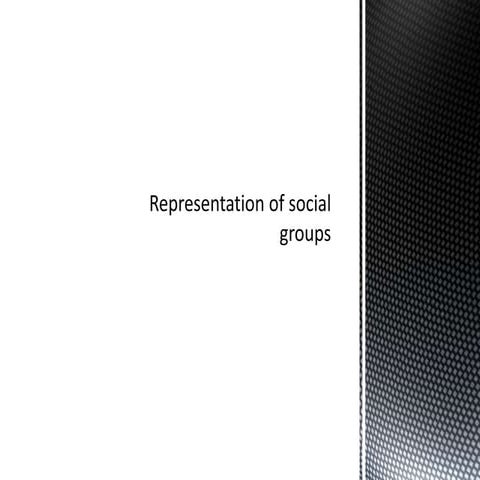 Representation of social groups | PPTX | Classic Rock | Rock Music